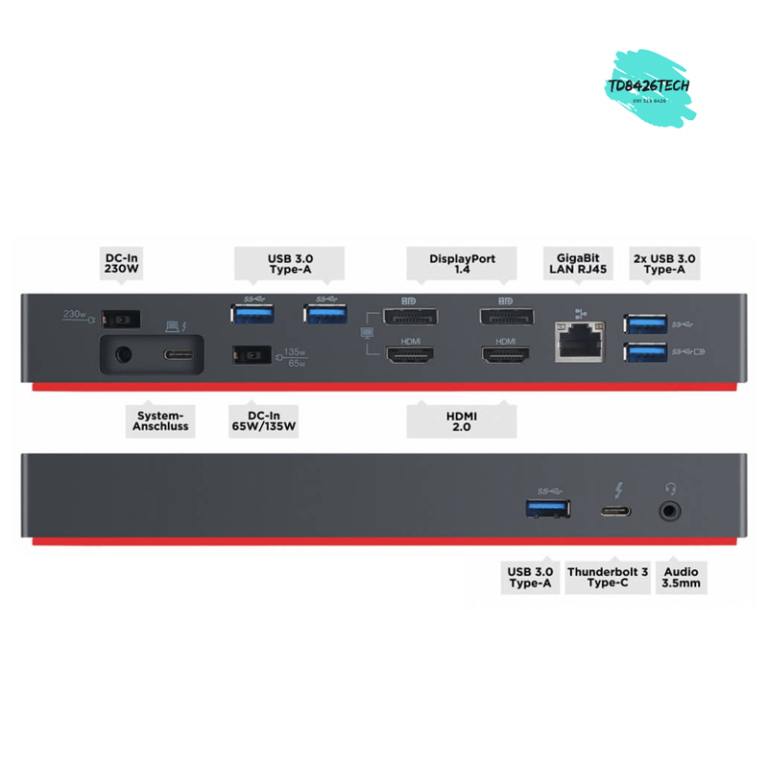 Thinkpad Thunderbolt 3 Dock Gen 2 (40AN) – Hỗ trợ xuất 3 màn hình 4K ...